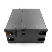 China 4U 19-Inch Fiber Patch Panel Rack Mount with 12 LGX Adapter Slots and 144-Core Capacity for sale