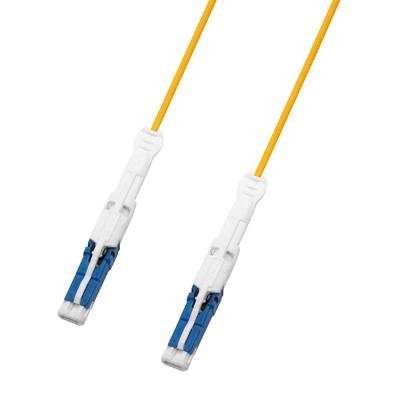 China CS UPC To CS UPC Fiber Optic Patch Cable Duplex Single Mode OS2 OFNR 2.0mm Yellow for sale