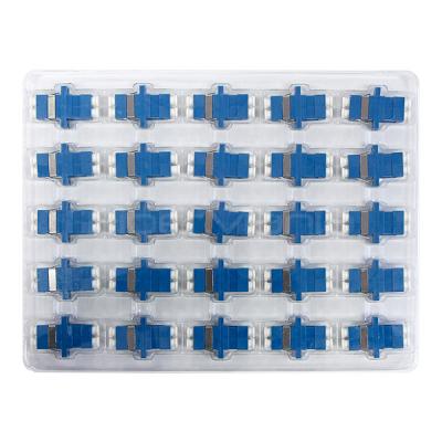 China LC UPC To LC UPC Fiber Optic Adapters Duplex Single Mode Fiber Coupler for sale