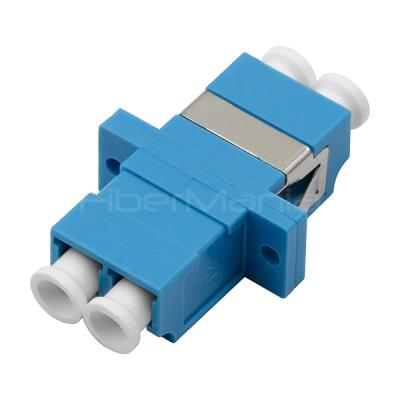 China LC UPC To LC UPC Fiber Optic Adapters Duplex Single Mode Fiber Coupler for sale
