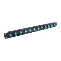China 1U 19-Inch Fiber Optic Patch Panel 12 Port SC Simplex Single/Multimode Adapter for Data Centers for sale