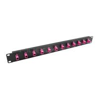 China 1U 19-Inch Fiber Optic Patch Panel 12 Port SC Simplex Single/Multimode Adapter for Data Centers for sale