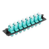 China 8-Port LC Fiber Optic Adapter Panel - 129x29mm High-Density Patch Panel for Single Mode & Multimode Applications for sale