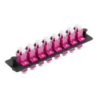 China 8-Port LC Fiber Optic Adapter Panel - 129x29mm High-Density Patch Panel for Single Mode & Multimode Applications for sale