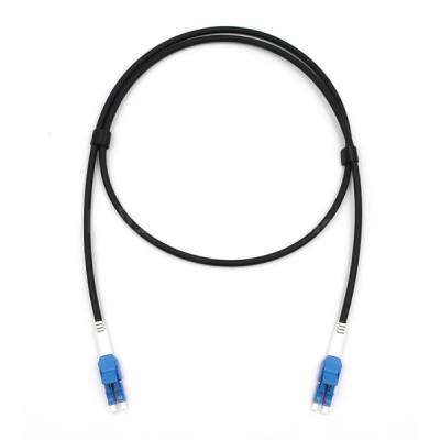China Uniboot Fiber Optic Patch Cable Single Mode OS2 LSZH 4.8mm Black for sale