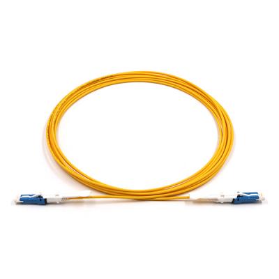 China CS UPC To CS UPC Fiber Optic Patch Cable Duplex Single Mode OS2 OFNR 2.0mm Yellow for sale