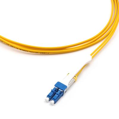 China LC UPC To LC UPC Fiber Optic Cable Duplex Single Mode With Pull Tab for sale