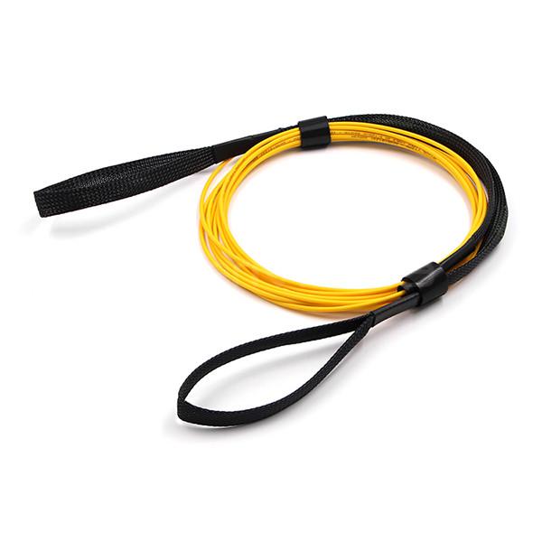 Quality SC APC Fiber Optic Breakout Cable LSZH Patch Cord 3.0mm Yellow Both End With for sale