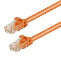 China CAT.5E Booted UTP Ethernet Patch Cable with 50μ Gold-Plated RJ45 Connectors - 1-100M Length Options for sale