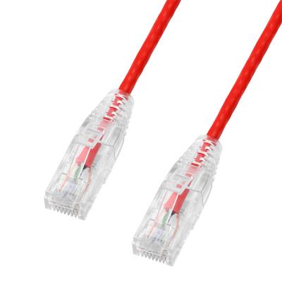 China Data Center CAT.6A Unshielded (UTP) 28AWG Slim Ethernet Network Patch Cable for sale