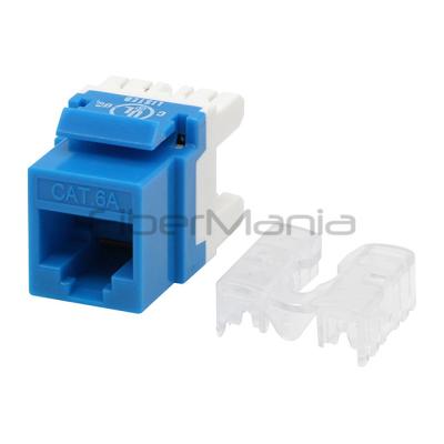 Китай Краткий корпус CAT.6A UTP Keystone Jack Синий цвет продается