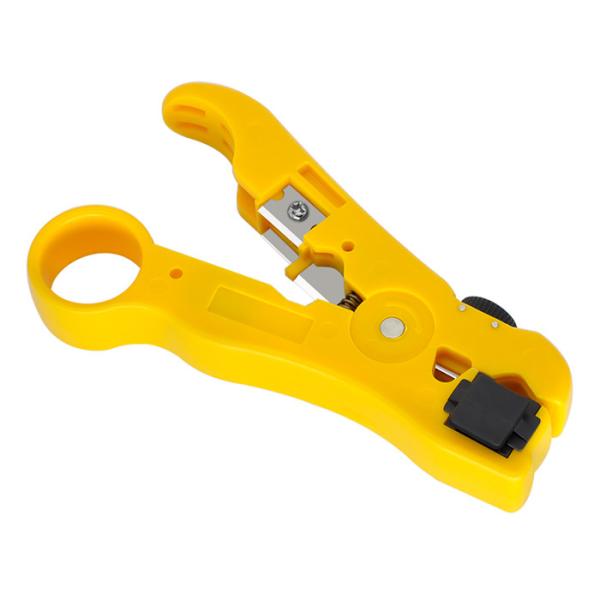 Strumento universale di stripping per Ethernet coassiale rotondo e piatto RG59 RG6 RG7 RG11