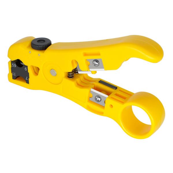 Strumento universale di stripping per Ethernet coassiale rotondo e piatto RG59 RG6 RG7 RG11