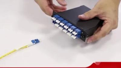 Cina Cassetta in fibra ottica MPO/MTP 6 LC Duplex 12 Core per protocolli 40/100 Gbps in vendita