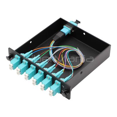 China MTP-LC Cassette Module with Zirconia Ceramic Sleeves Aluminium Body and MTP/MPO Standard Compliance for High Density Fiber Optic Networks for sale
