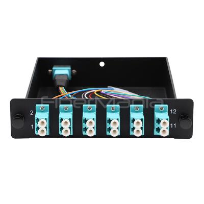 China MTP-LC Cassette Module with Zirconia Ceramic Sleeves Aluminium Body and MTP/MPO Standard Compliance for High Density Fiber Optic Networks for sale