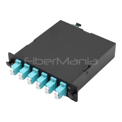 China MTP-LC Cassette Module with Zirconia Ceramic Sleeves Aluminium Body and MTP/MPO Standard Compliance for High Density Fiber Optic Networks for sale
