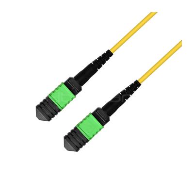 China MTP Jumper MPO Trunk Patch Cord 1m (3ft) with 0.35dB Max and OM4 50/125μm for High-Speed Data Transmission for sale