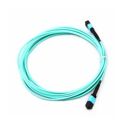 China MPO-MPO Fiber Patch Cord with 40/100G Ethernet Distance 150m at 850nm and 400m at 850nm MPO Cable Assembly for sale
