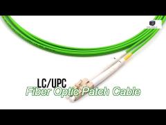 lc upc to fc upc fiber optic patch cable duplex om5 multimode ofnr 2.0mm lime green