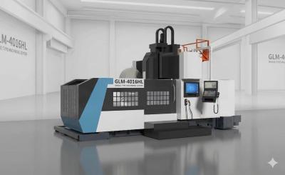 China GLM-4016HL High Precision Gantry Machining Center with 4200mm Stroke and FANUC CNC System for Milling Drilling and Tapping for sale