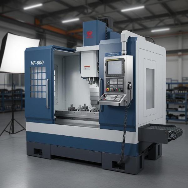 Quality VF-600 CNC Machine with 1-10000mm/min Cutting Feed Speed, 20 HP Spindle Motor, and 50 X 20 Inches Table Size for Precision Machining for sale