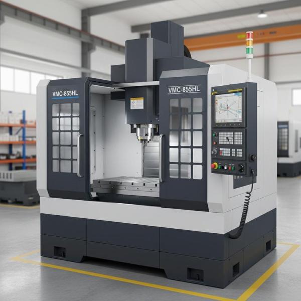 Quality VMC-855HL CNC Vertical Machining Center with 2.8 Seconds Tool Change Time 850 x 550 mm Table Size and 15 KW Spindle Motor for sale