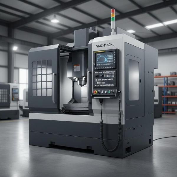Quality VMC-1160HL Vertical Machining Center with 8000 RPM Spindle Speed, 48 M/min Rapid Feed Rate, and ±0.005 Mm Positioning Accuracy for sale