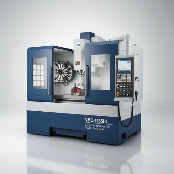 Quality VMC-1165HL Vertical Machining Center with 2.8 Seconds Tool Change Time 1100 Mm X-Axis Travel and FANUC 0i-MF Control System for sale
