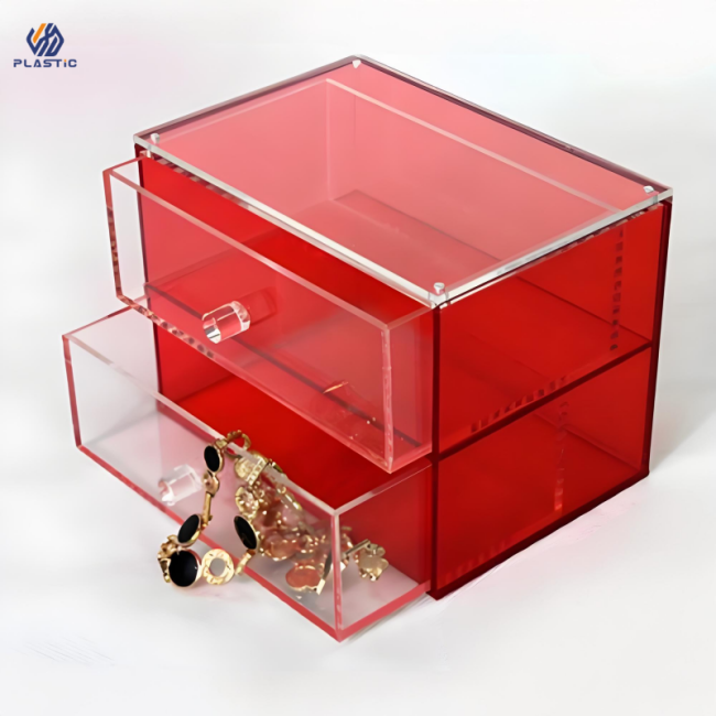Acrylic storage box product display
