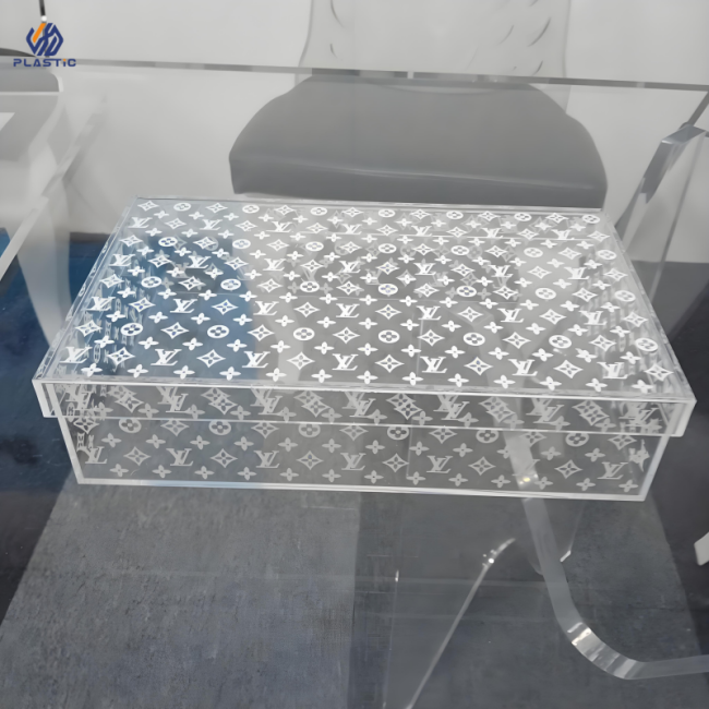 Custom acrylic storage box product display