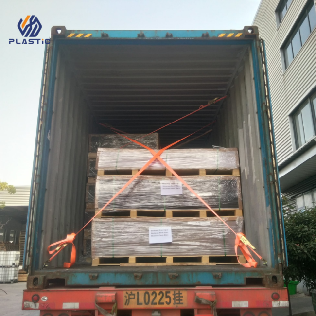 Acrylic sheet pallet packaging method