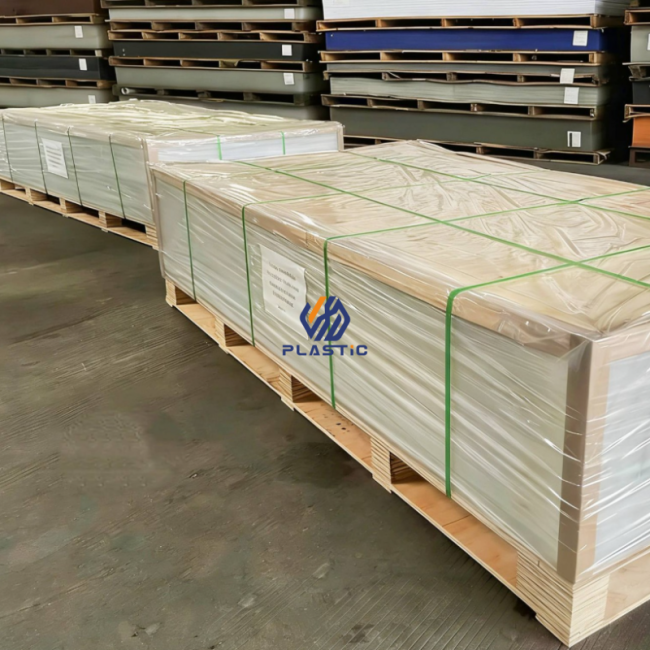 Container loading process for acrylic sheets
