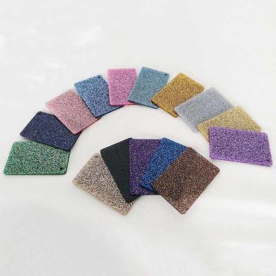Cina Dimensioni personalizzate Schemmer Gold Glitter Foglio acrilico per taglio laser in vendita