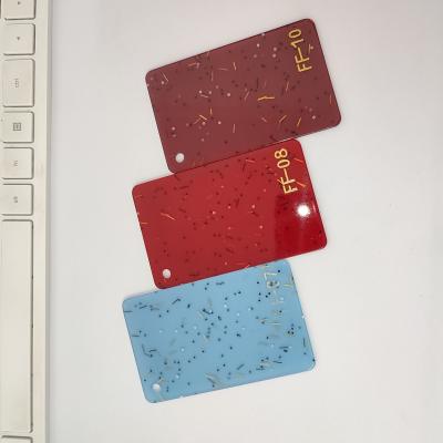 Cina Fogli acrilici rosso glitter iridescente di sublimazione 5 mm anti graffi in vendita