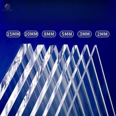 China 1250x2450mm Clear Acrylic Sheet High Glossy Finish Cast Production Process for sale