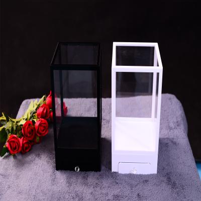 China Virgin PMMA Acrylic Storage Box Cosmetic Display Boxes Customized Design for sale
