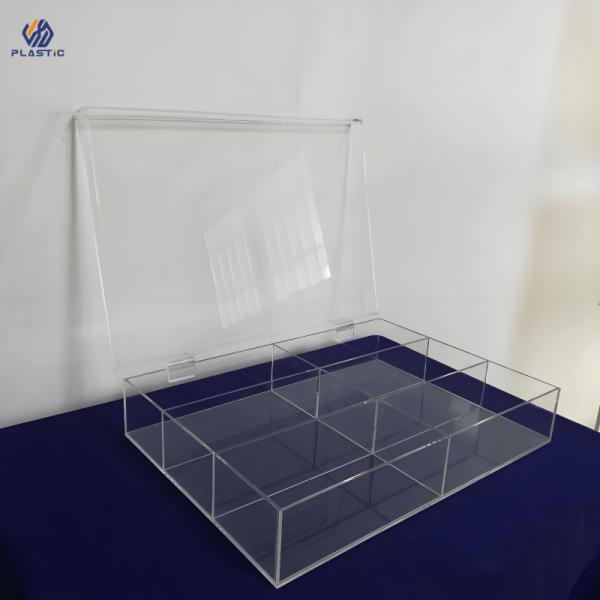 Quality Customimzed Logo Acrylic Storage Box , Virgin PMMA Acrylic Makeup Organizer Box for sale