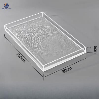 China 100% PMMA Waterproof Acrylic Desk Organizer Tray for Storage for sale