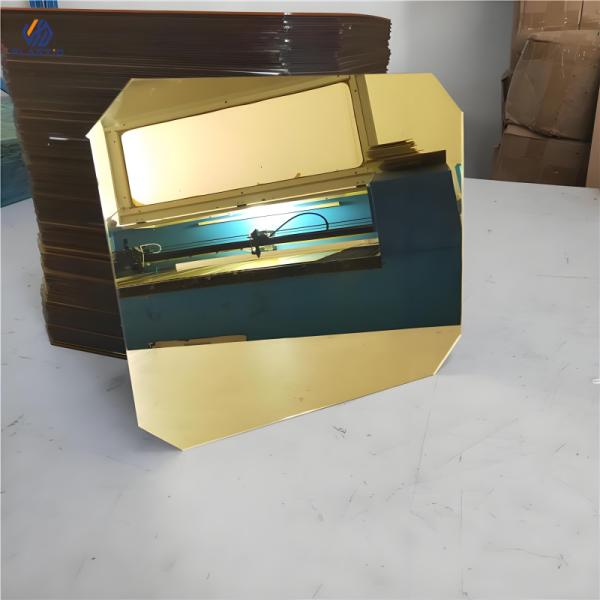 Quality 1.2g/cm3 Customizable Gold Mirror Acrylic Sheet For Wall Decorative for sale