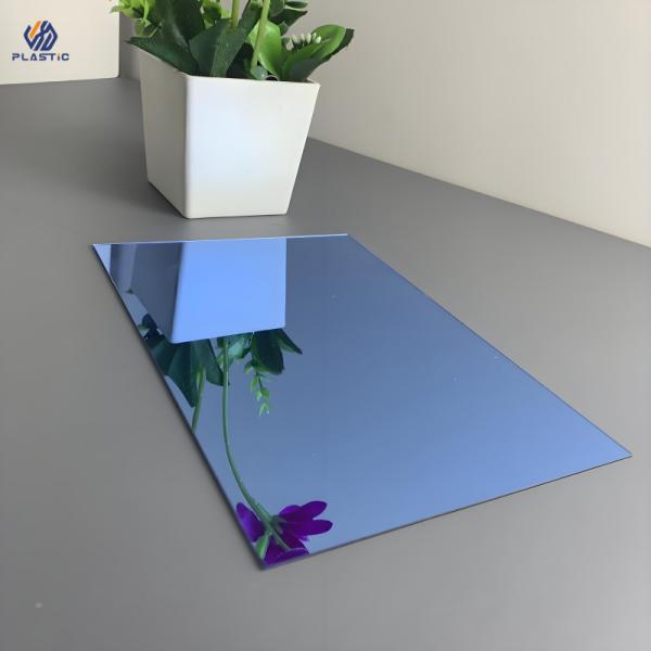 Quality 100% Virgin PMMA Acrylic Mirror Sticker Logo Printed High Scratch Resistance for sale