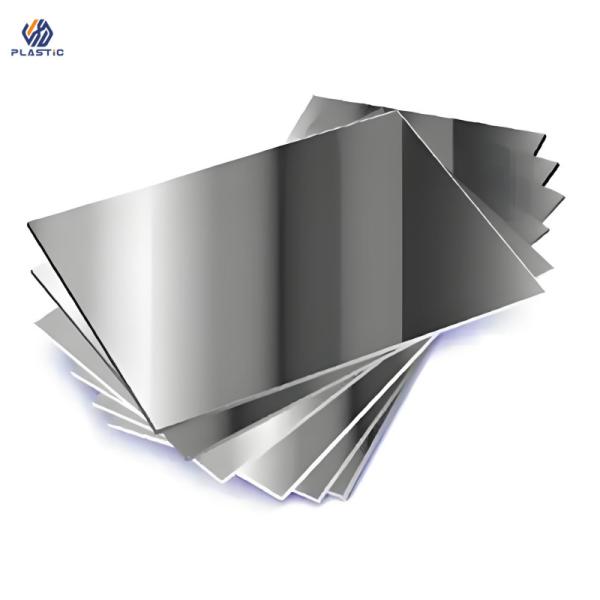 Quality Wall Decorative Silver Acrylic Mirror Panels CNC Cut With Logo Printed for sale