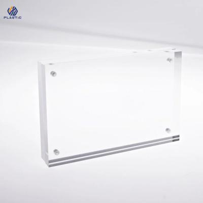 China 10+10mm Thick Wall Mounted Acrylic Photo Frame Home Decor acrylic frames for sale