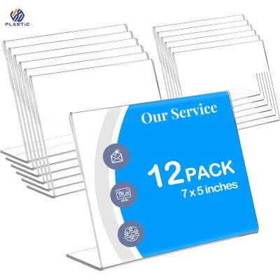 China Double sided A4 Acrylic Sign Holder Clear for Customized Business for sale