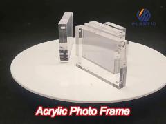 uv resistant acrylic photo frame customized logo personalization option
