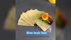 1.2g/cm3 Customizable Gold Acrylic Mirror Sheet For Wall Decorative