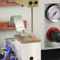 China Single Spot Welding Machine for Welding Cylinder Core′ S Negative Terminal for sale