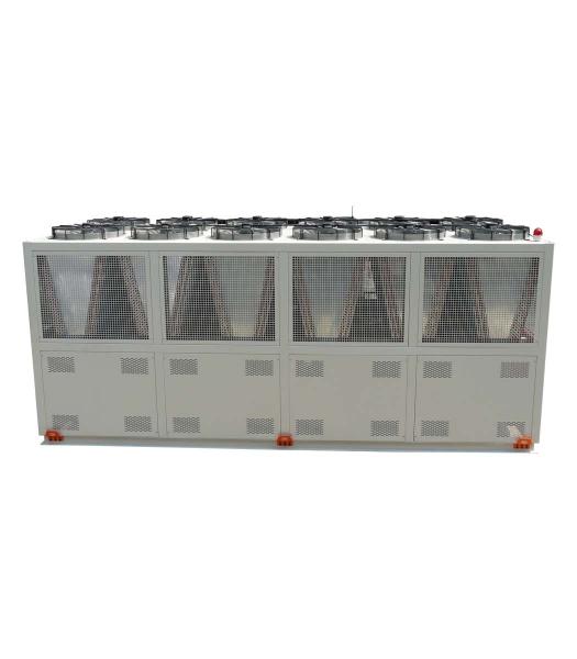 Quality Compact Air Cooled Screw Chiller 150HP 150KW With Fans Aluminum Fin for sale