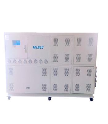 Quality Low Noise Water Cooled Industrial Chiller 50HP 153.91KW/Hr With 4 Inlets 4 for sale