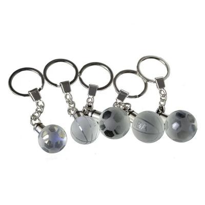 China Glass Ball Amd Beads Keyring Custom Crystal Key Chain LED... for sale
